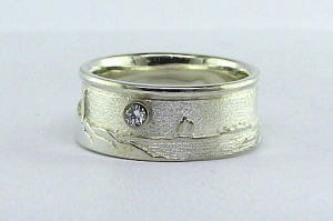 Jewellery | Landscape Rings | Lighthouse | Allyson Simmie Metal Arts